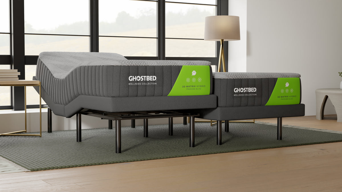 GhostBed Adjustable Bed Frame and Mattress Set | GhostBed® Canada