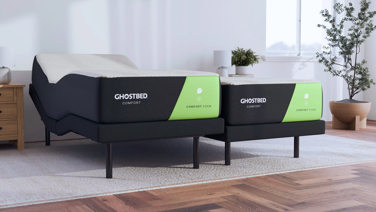 GhostBed Split King Mattress & Adjustable Bed Set | GhostBed® Canada